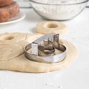 Fox Run Donut Cutter, Tin-Plated Steel, 3-Inch