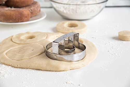 Fox Run Donut Cutter, Tin-Plated Steel, 3-Inch