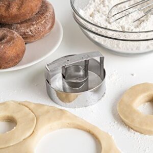 Fox Run Donut Cutter, Tin-Plated Steel, 3-Inch