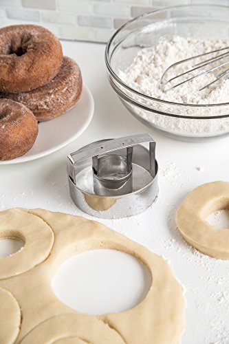 Fox Run Donut Cutter, Tin-Plated Steel, 3-Inch