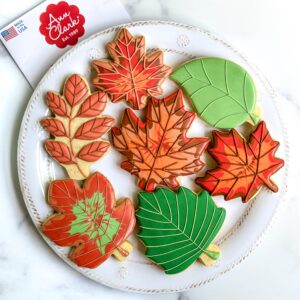 Spring Leaves Cookie Cutters 7-Pc. Set Made in the USA by Ann Clark, Oak, Teardrop, and Maple Leaf Shapes