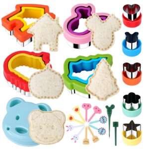 tohomes halloween pumpkin carving set uncrustables sandwich maker sandwich cutter for kids cookie cutters 22 pcs sealer set -, diy cookie cutters for kids lunch bento box