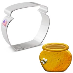 honey pot cookie cutter, 3.5" made in usa by ann clark