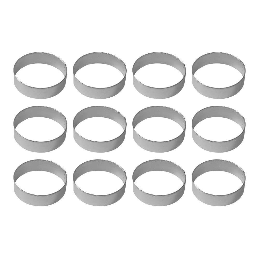 1 Dozen/12 Count Circle Round 3 Inch Cookie Cutters from The Cookie Cutter Shop – Tin Plated Steel Cookie Cutters