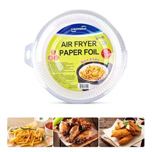 cleanwrap air fryer disposable paper liners (9.1 * 1.77-90 pcs) | air fryer paper liners disposable