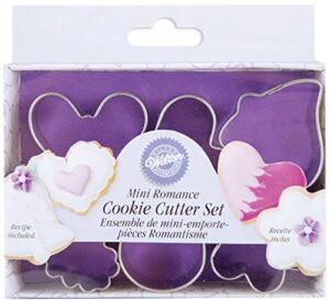 wilton mini romantic metal cookie cutter set