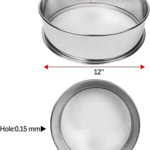 Sidasu Vibrating Sifter Mesh Screen Stainless Steel Vibrating Sieve Mesh Screen 100 Mesh for Automatic Powder Sifter Machine