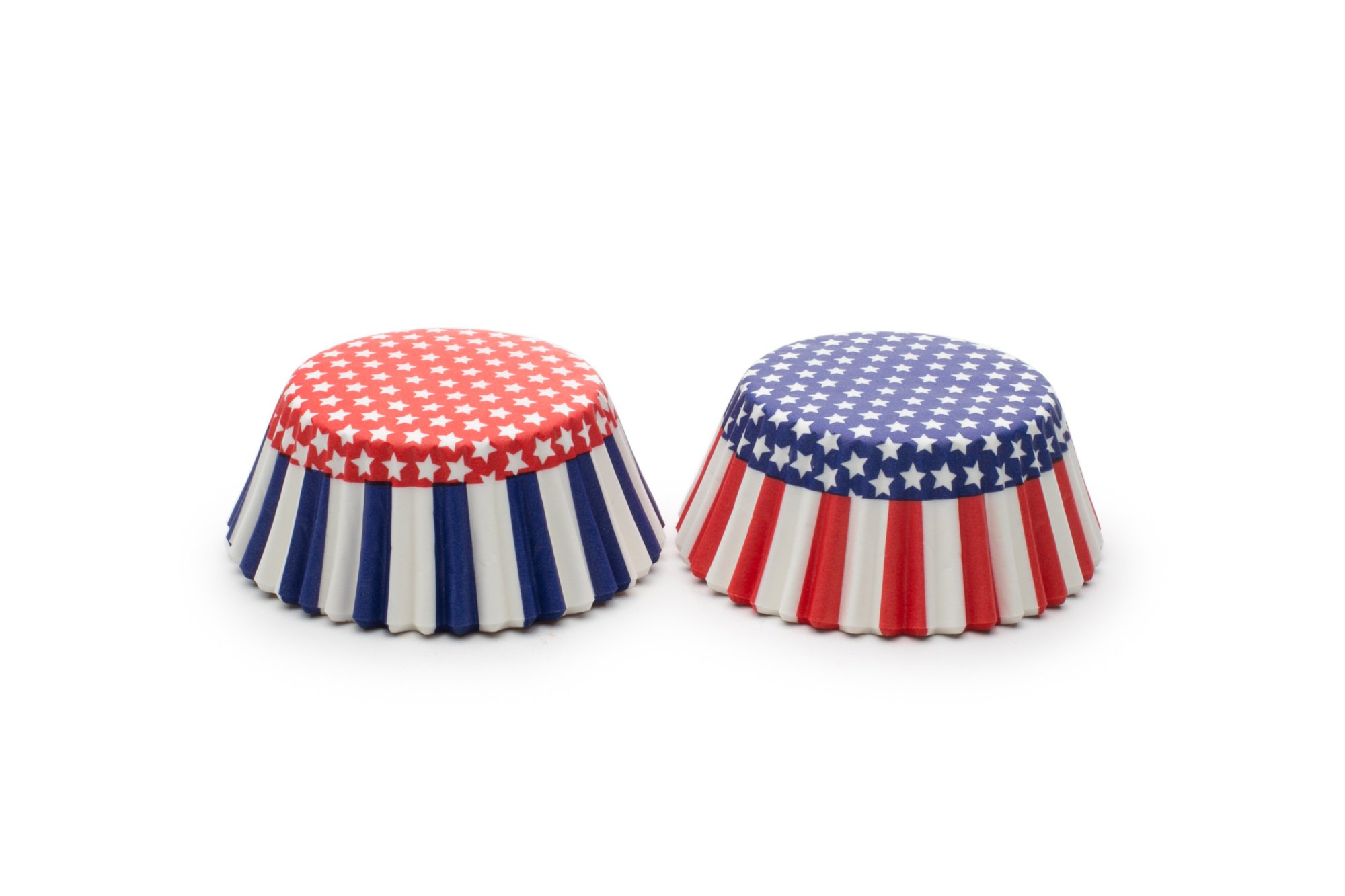 Fox Run Patriotic Bake Cup Set, 3 x 3 x 1.25 inches, Multicolored