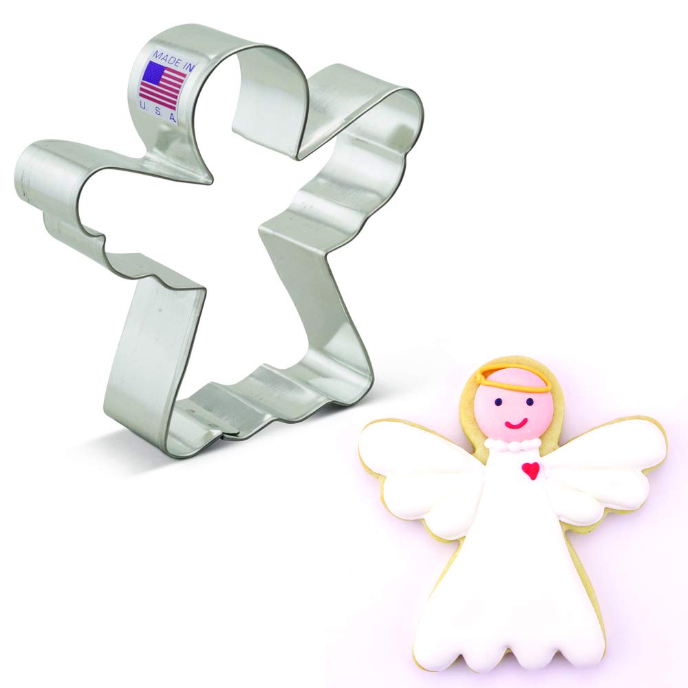 Angel Cookie Cutter, 3.75" Made in USA by Ann Clark