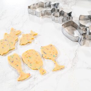 Bakerpan Stainless Steel Fish Cookie Cutter Shapes - Set of 2