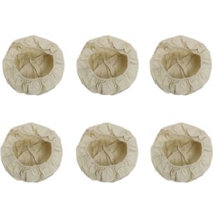 xgng 6pcs rattan baking dough basket cover natural rattan banneton proofing cloth round bread proofing basket cloth liner