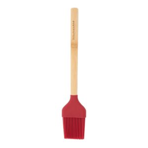 kitchenaid bamboo pastry brush, 11.5-inch, empire red