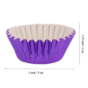 SUBANG 550 Pieces Foil Cupcake Liner Baking Cups Muffin Tins Treat Cups Foil Metallic Cupcake Liners for Weddings,Birthdays,Baby Showers, Multicolor