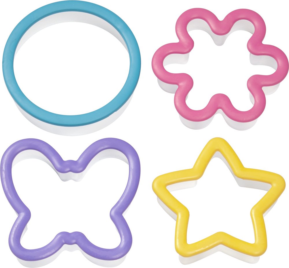 Wilton 4-Piece Comfort Grip Cookie Cutter Set, Assorted