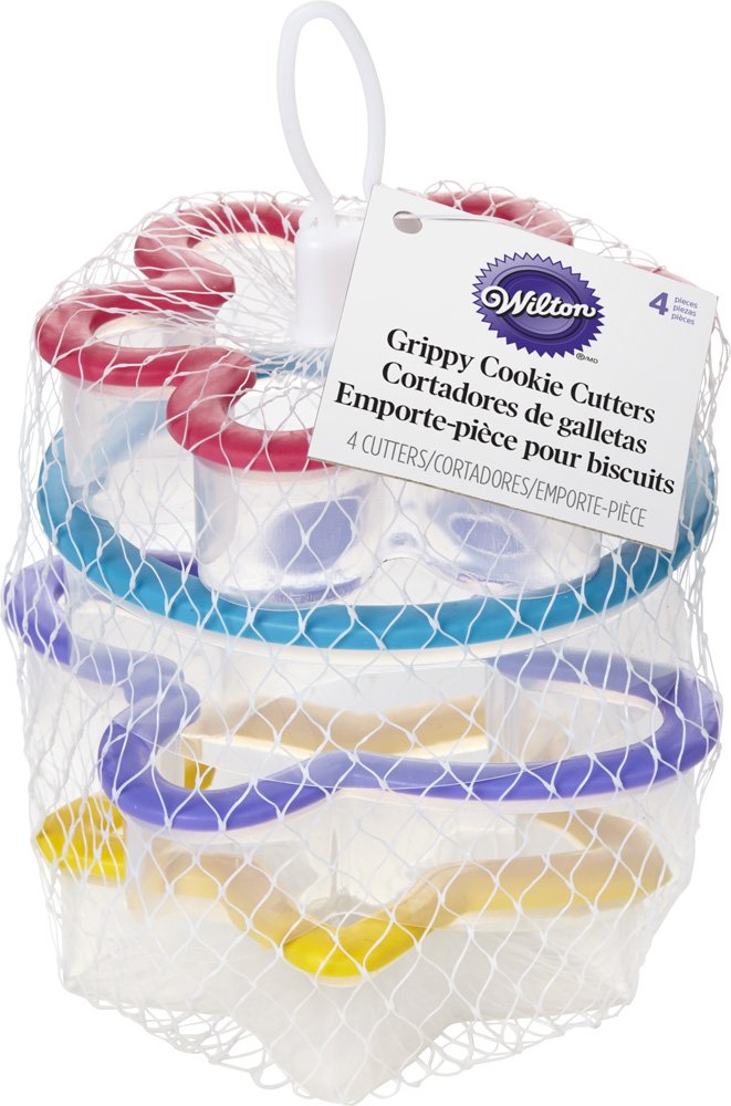 Wilton 4-Piece Comfort Grip Cookie Cutter Set, Assorted