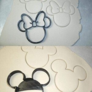 THEMED MAGICAL MOUSE FACE HEAD CARTOON SET OF 2 COOKIE CUTTERS MADE IN USA PR1017