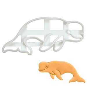 beluga whale cookie cutter, 1 piece - bakerlogy