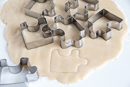 Fox Run Cookie Cutter Set, Puzzle Pieces Cookie Cutter Set