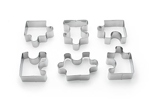 Fox Run Cookie Cutter Set, Puzzle Pieces Cookie Cutter Set