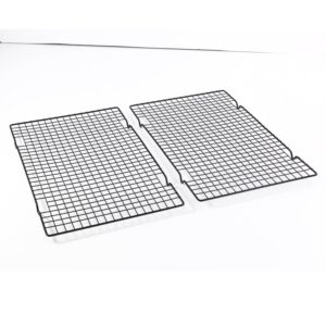 baker's secret 1061483 10-by-16-inch nonstick cooling rack, set of 2