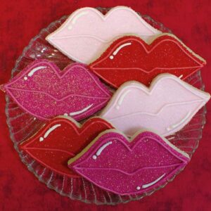 Valentines Cookie Cutters 4-Pc. Set Made in the USA by Ann Clark, Lips, Heart, X, and O