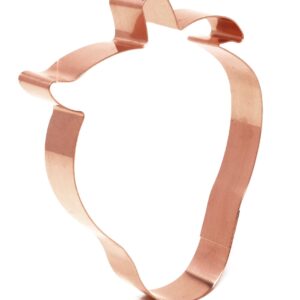 Large 5 X 4 Inch Strawberry Fruit Copper Cookie Cutter