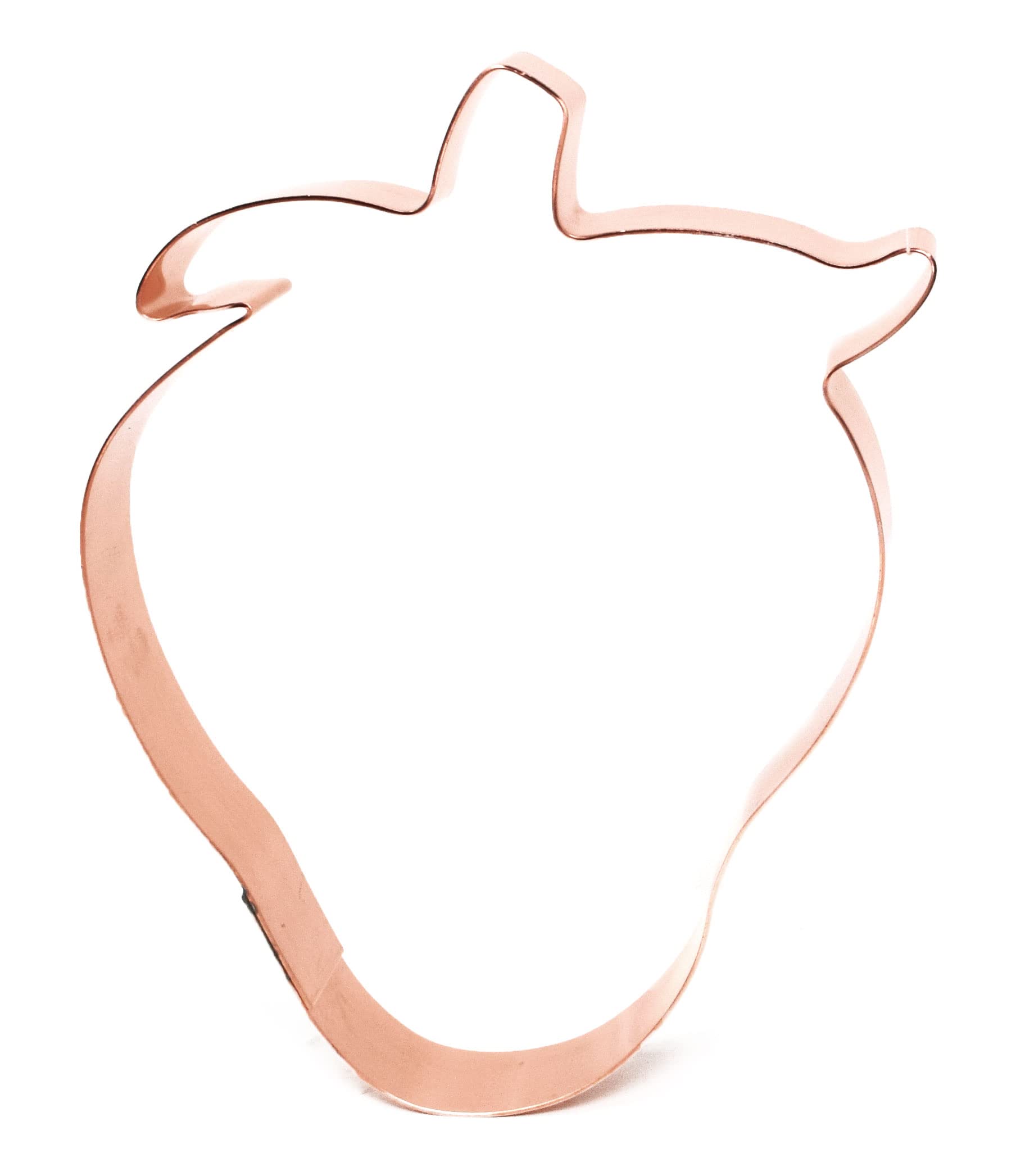 Large 5 X 4 Inch Strawberry Fruit Copper Cookie Cutter