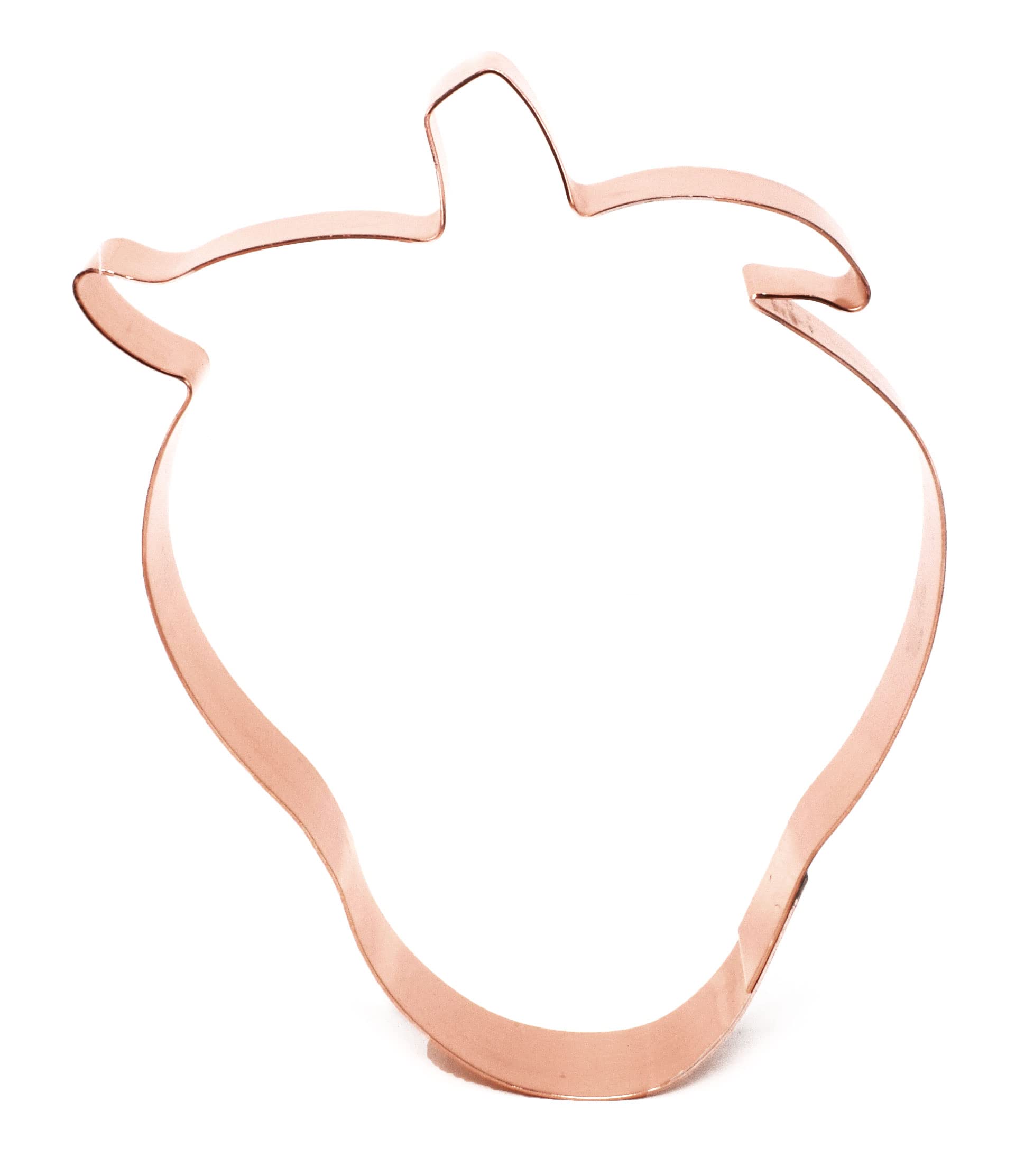 Large 5 X 4 Inch Strawberry Fruit Copper Cookie Cutter