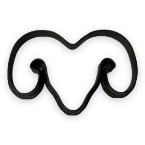 ram head cookie cutter with easy to push design, for baby showers, work events, and birthday celebrations (4 inch)