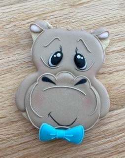 Hippo Face Cookie Cutter, 3.5" Made in USA by Ann Clark