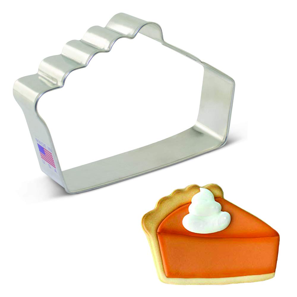 Pumpkin Pie Slice Cookie Cutter 4.5" Made in USA by by Ann Clark Cookie Cutters