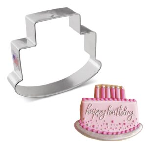 cake cookie cutter, 4" made in usa by ann clark