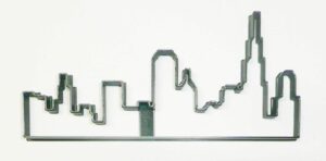 chicago skyline silhouette windy city skyscrapers cookie cutter made in usa pr3370