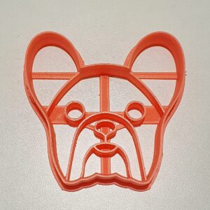 T3D Cookie Cutters French Bulldog Cookie Cutter, Suitable for Cakes Biscuit and Fondant Cookie Mold for Homemade Treats, Dogs, 3.56 inch x 3.43 inch x 0.55 inch