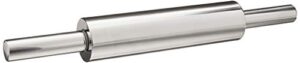 fox run stainless steel rolling pin, 18.5 x 2.6 x 2.8 inches, metallic