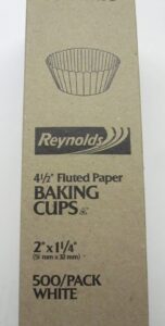 500 pcs - white paper cupcake cup liners - standard size