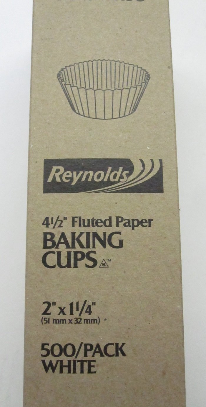 500 pcs - White Paper Cupcake Cup Liners - STANDARD Size