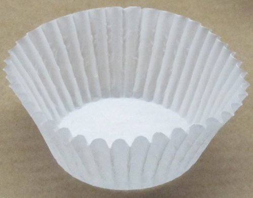 500 pcs - White Paper Cupcake Cup Liners - STANDARD Size