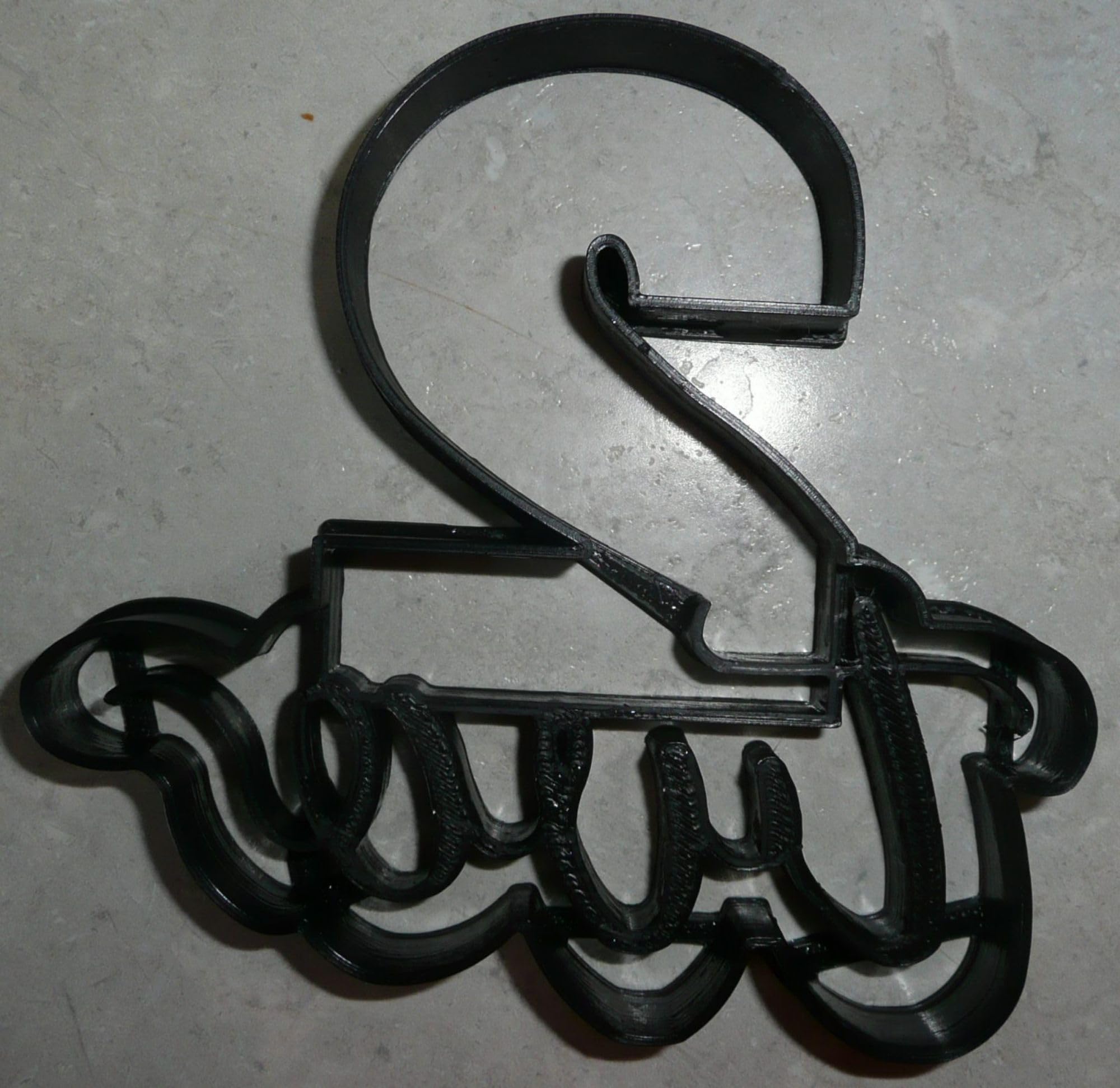 NUMBER 2 WITH WORD BIRTHDAY ANNIVERSARY PARTY AGE DATE DETAILED COOKIE CUTTER MADE IN USA PR2403