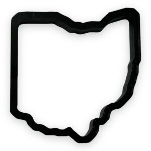 ohio state cookie cutter with easy to push design, for sports, work events, and graduation celebrations (4 inch)