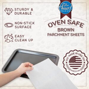 Parchment Paper Sheets for Baking: Oven Safe Parchment Paper, Parchment Sheets, Bakery Quality Baking Paper for Perfect Result, Greaseproof Nonstick 24 pieces Pre-Cut Baking Sheets 11 x 17”, Large