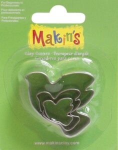 makin's usa clay cutters, dove, 3 per package