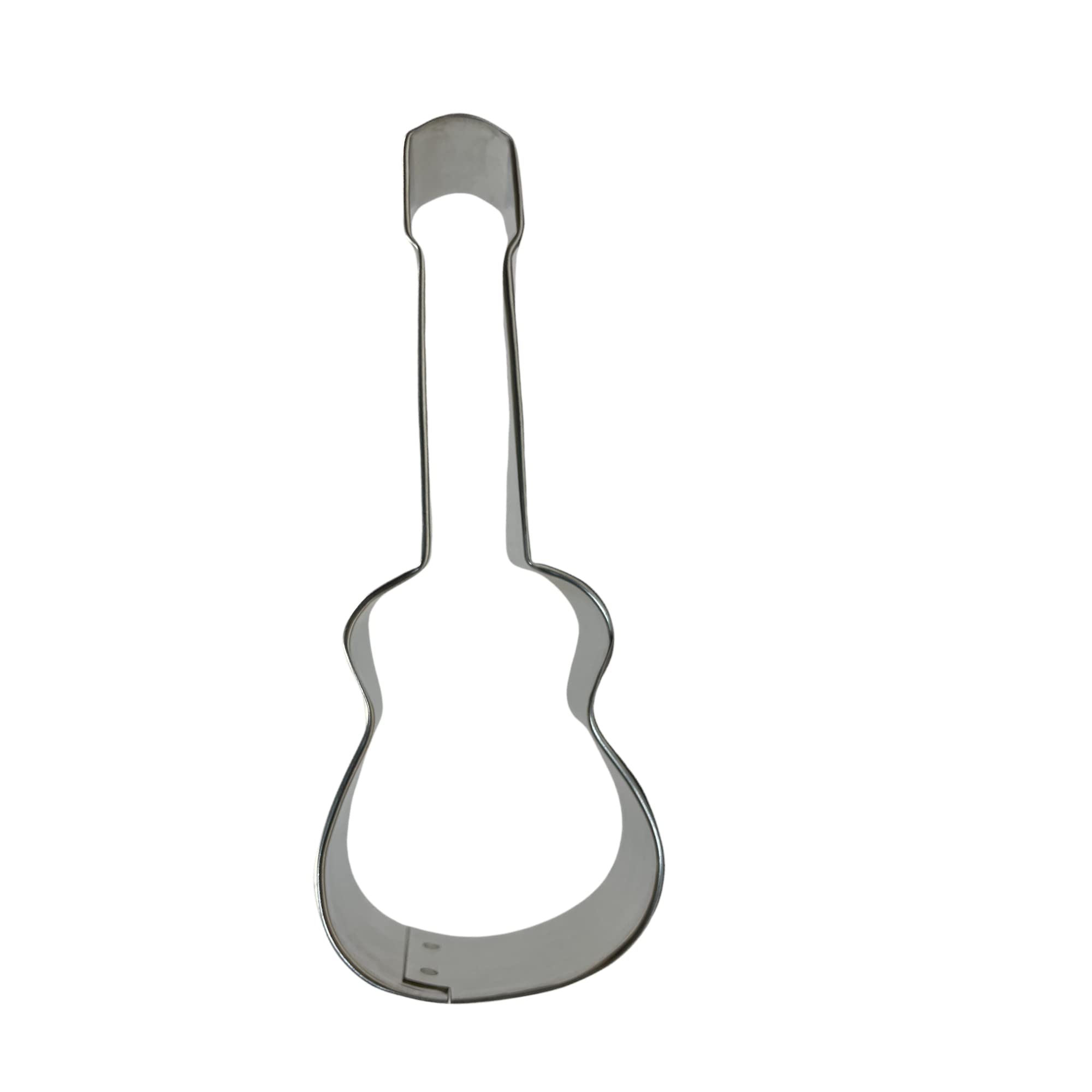 Acoustic Guitar Metal Cookie Cutter (4.5 inch)