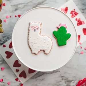 Handstand Kitchen Llama Love 2-piece Llama and Cactus Cookie Cutter Set