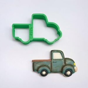 TRACTOR COOKIE CUTTER WITH FARM TRUCK Classic Old Vintage Ranch Truck And Tractor Country Farm Equipment Cookie Cutters Made In The USA (2 Pack)