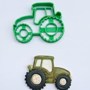 TRACTOR COOKIE CUTTER WITH FARM TRUCK Classic Old Vintage Ranch Truck And Tractor Country Farm Equipment Cookie Cutters Made In The USA (2 Pack)