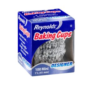 reynolds baking cups - designer - 100 mini - 41 mm - pack of 4