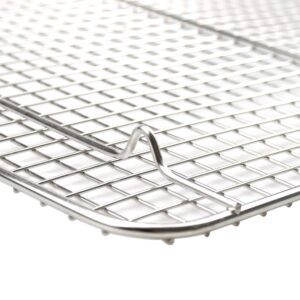 Foraineam 2-Pack Stainless Steel Cooling Rack, 11.5 x 16.5 inch Large Baking Rack Fits Half Sheet Pans, Oven Safe Wire Rack for Cooking, Roasting & Drying