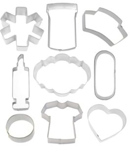 nurse/nursing cookie cutter 9 piece set from the cookie cutter shop – tin plated steel cookie cutters