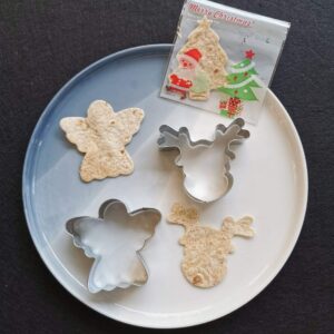 Christmas Cookie Cutter Set-9 piece-Gingerbread Men, Snowflake, Reindeer, Angel, Christmas Tree, Snowman, Santa Face and More Cookie Cutters molds